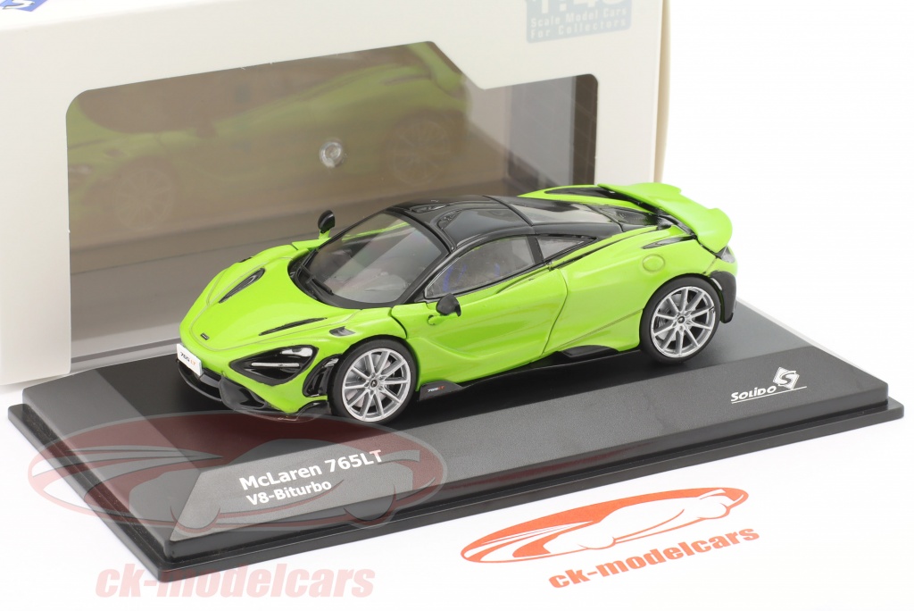 Solido 1:43 McLaren 765LT V8-Biturbo year 2020 lime green S4311902 ...