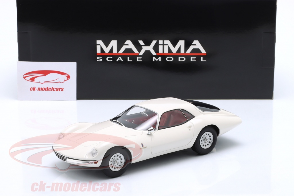 MAXIMA Scale Model 1:18 Alfa Romeo TZ2 Coupe Pininfarina 1965 blanco MAXIMA MAX001001 modelo ...