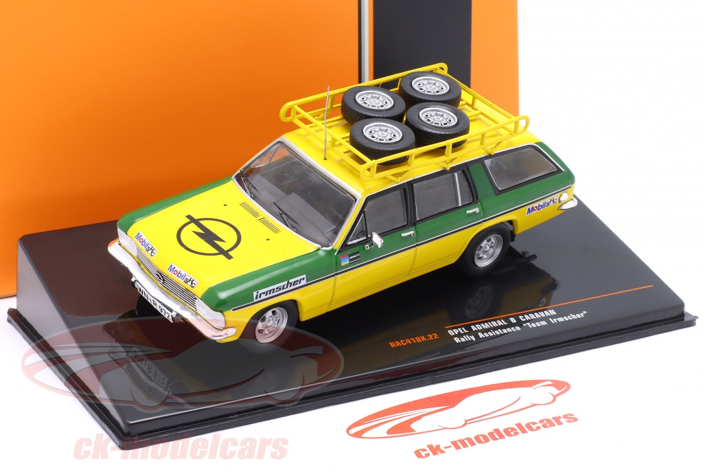 Ixo 1:43 Opel Admiral B Caravan Team Irmscher se rallier assistance ...