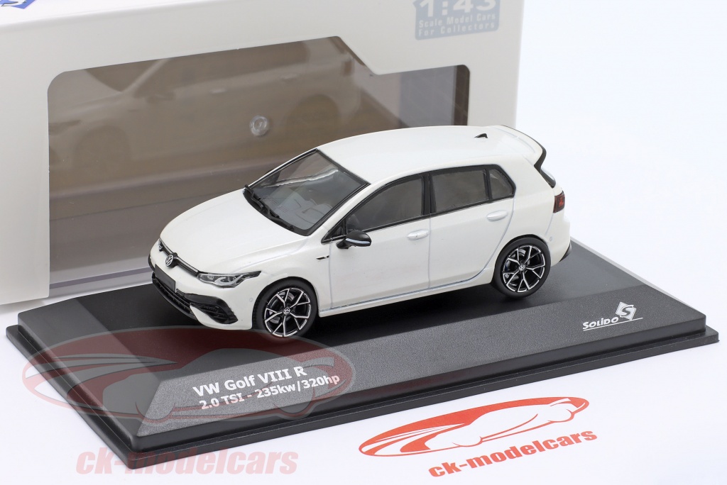 Solido 1:43 Volkswagen VW Golf VIII R 2.0 TSi 2021 oryx 白 S4311802 モデル ...