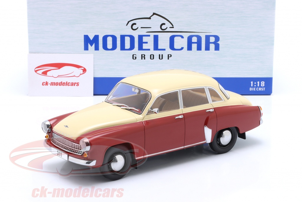 Modelcar Group 1:18 Wartburg 311 Год постройки 1959 темно-красный ...