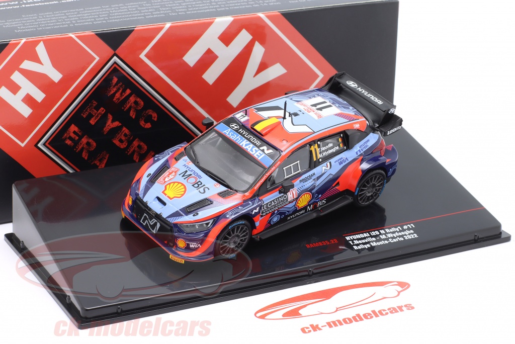 Ixo 1:43 Hyundai i20 N Rally1 #11 6th Rallye Monte Carlo 2022 Neuville ...
