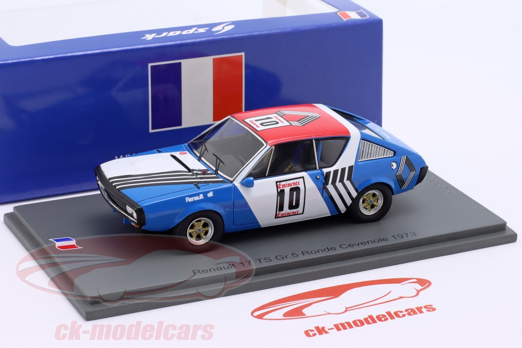 Spark 1:43 Renault 17 Gordini #10 3rd Ronde Cevenole 1973 J-P. Nicolas ...
