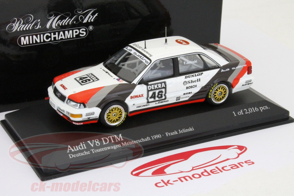 Minichamps 1:43 F. Jelinski Audi V8 #46 DTM 1990 400901046 Modellauto ...
