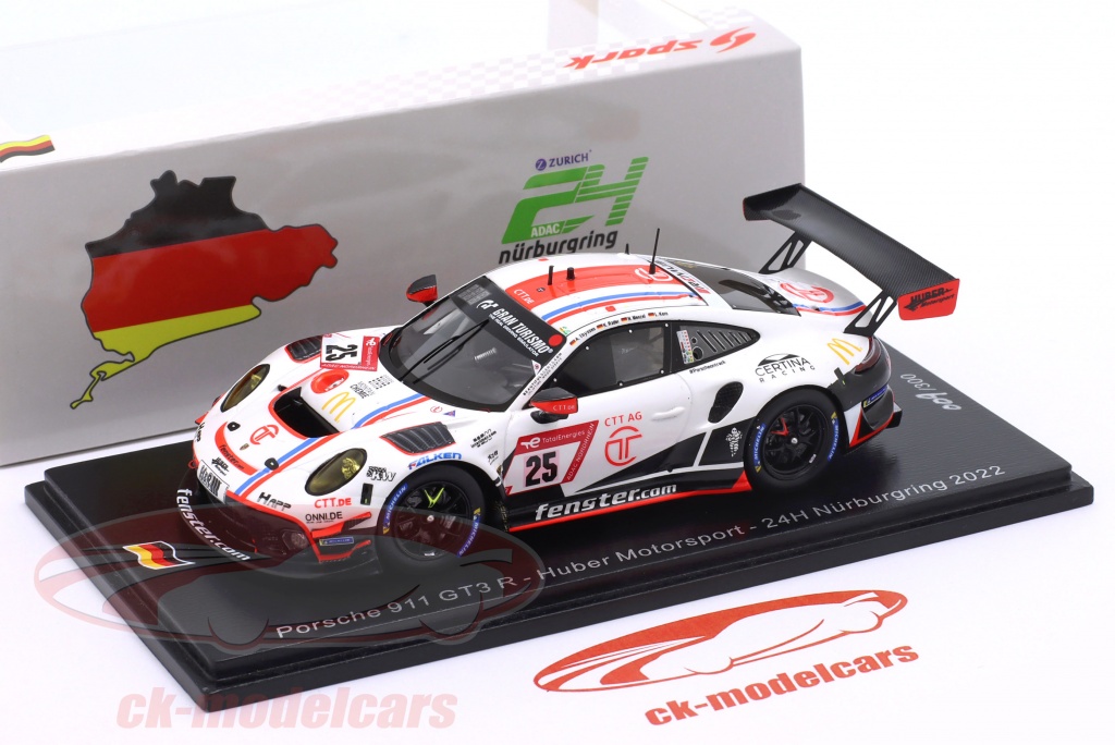 Spark 1:43 Porsche 911 GT3 R #25 11th 24h Nürburgring 2022 Huber ...