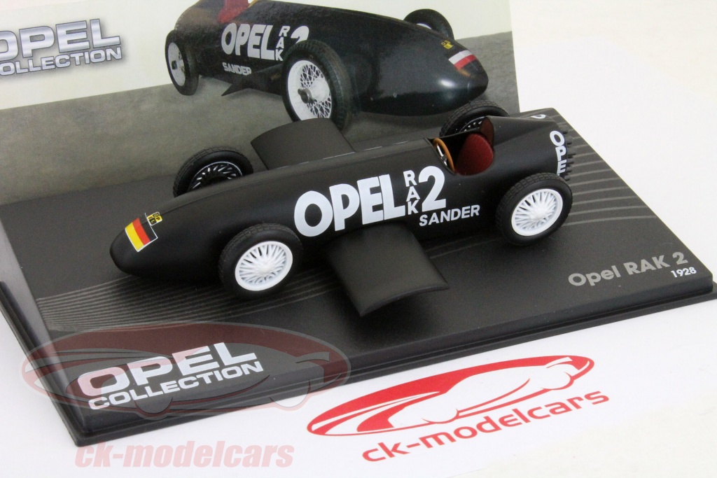 Altaya 1:43 Opel RAK 2 Bj. 1928 schwarz / black MAG CL25 Modellauto MAG ...