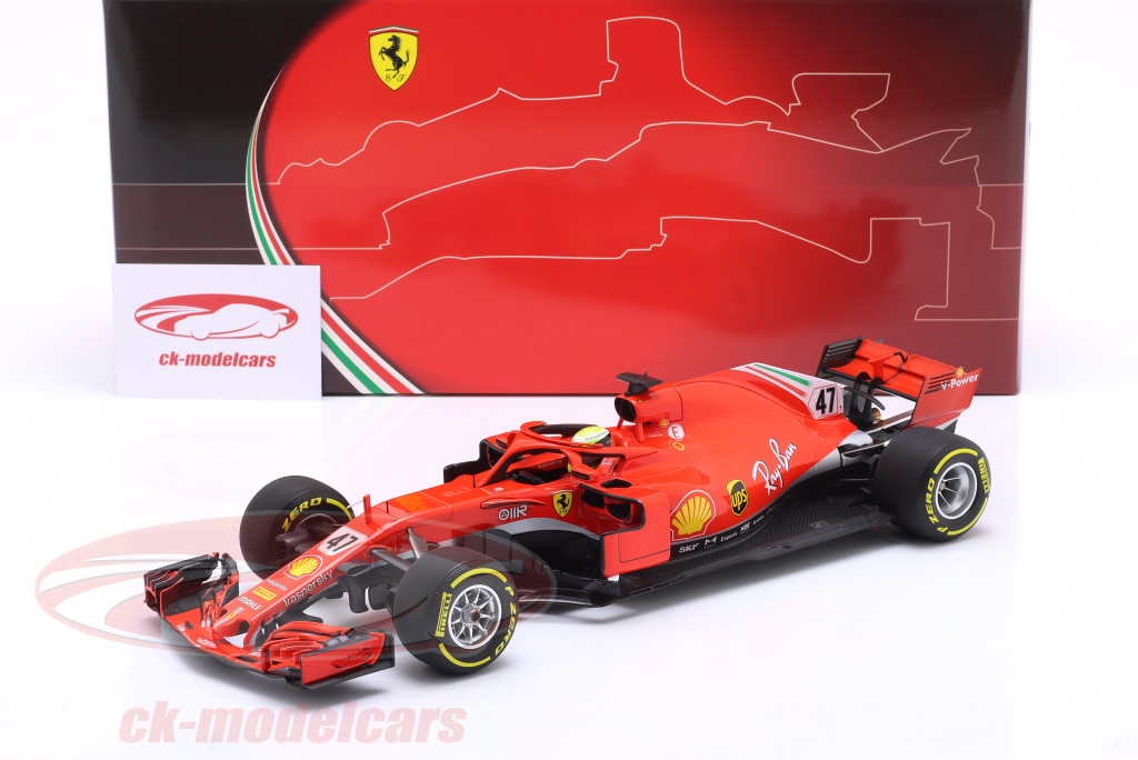 BBR Models 1:18 Mick Schumacher Ferrari SF71H #47 Formel 1 Test Fiorano ...