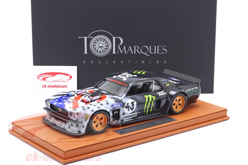 TopMarques 1:18 Ford Mustang Hoonigan V2 Stars and Stripes #43 Ken ...