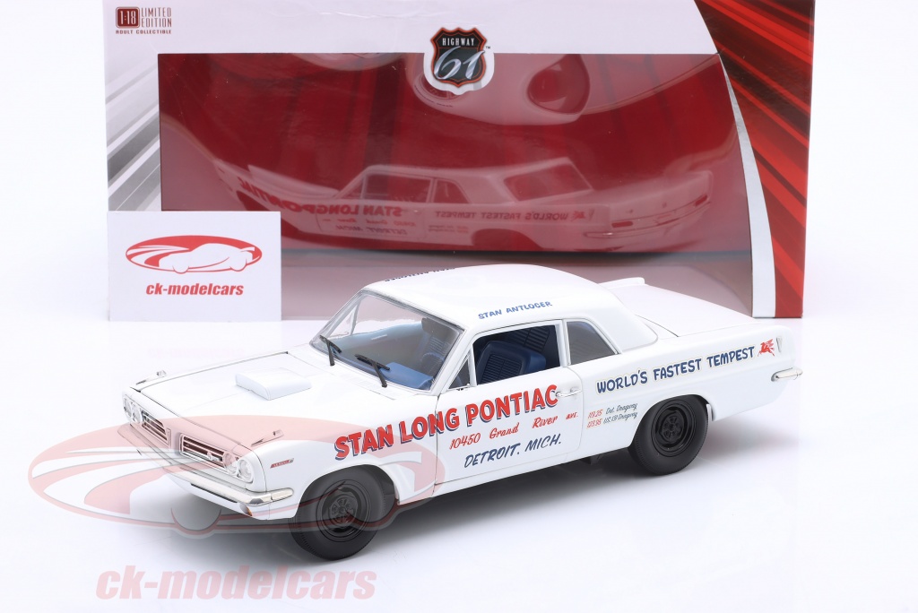 Highway 61 Collectibles 1:18 Pontiac Tempest 1963 Worlds Fastest ...