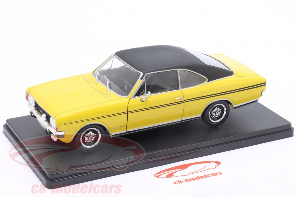 Hachette 1:24 Opel Commodore A GS/E Coupe year 1970 yellow / black ...
