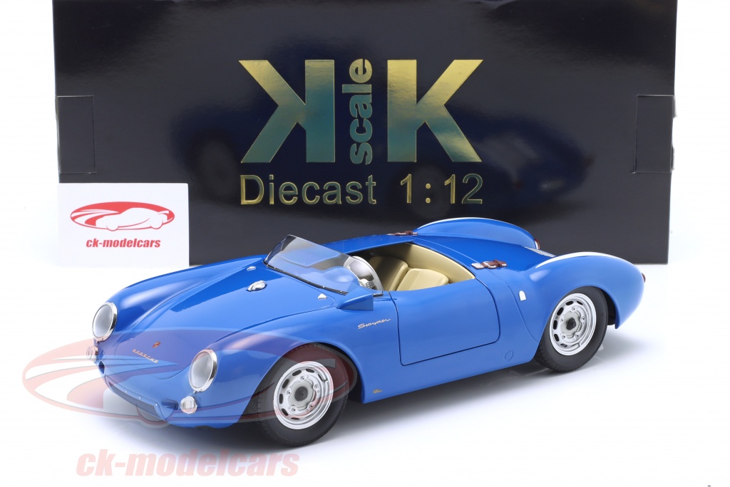 KK-Scale 1:12 Porsche 550A Spyder year 1956 blue / white KKDC120112 ...