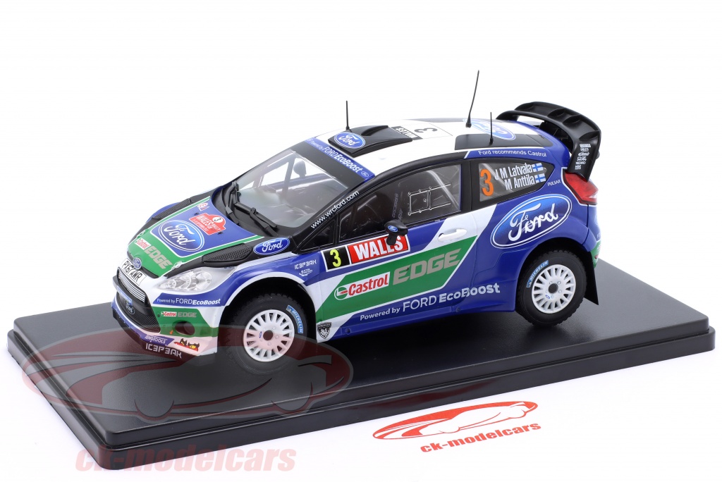 Altaya 1:24 Ford Fiesta RS WRC #3 Sieger Rallye Wales GB 2012 Latvala ...