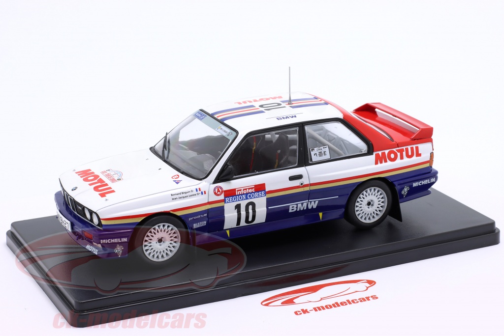 Altaya 1:24 BMW M3 (E30) #10 winnaar Rallye Tour de Corse 1987 Beguin, Lenne AAWRC053 model auto ...