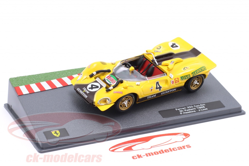 Altaya 1:43 Ferrari 350 Can-Am #4 3rd 9h Kyalami 1968 P. Hawkins, J ...