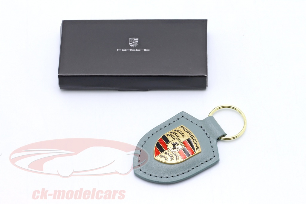 Leather keychain Porsche badge shade green WAP0503500PWSA WAP0503500PWSA