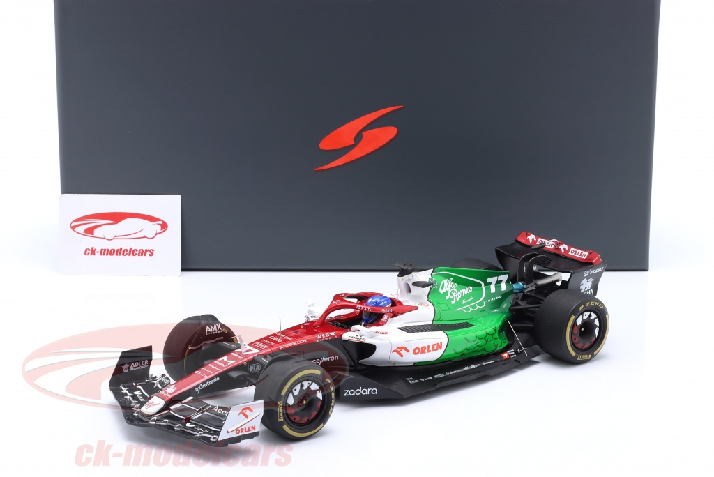 Spark 1:18 V. Bottas Alfa Romeo C42 #77 Aserbaidschan GP Formel 1 2022 18S768 Modellauto 18S768 ...