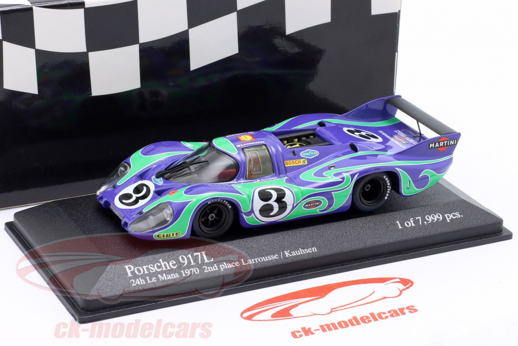 Minichamps 1:43 Porsche 917L #3 2do 24h LeMans 1970 Larrousse, Kauhsen ...