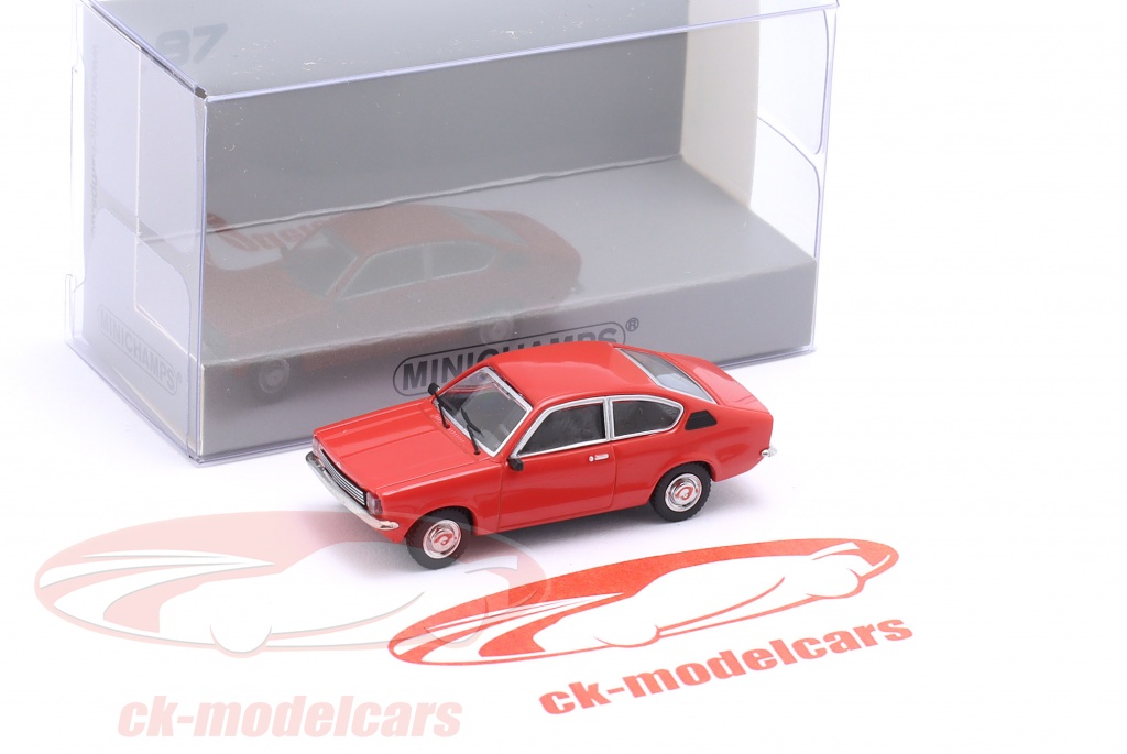 Minichamps 1:87 Opel Kadett C Coupe year 1973 red 870040120 model car ...