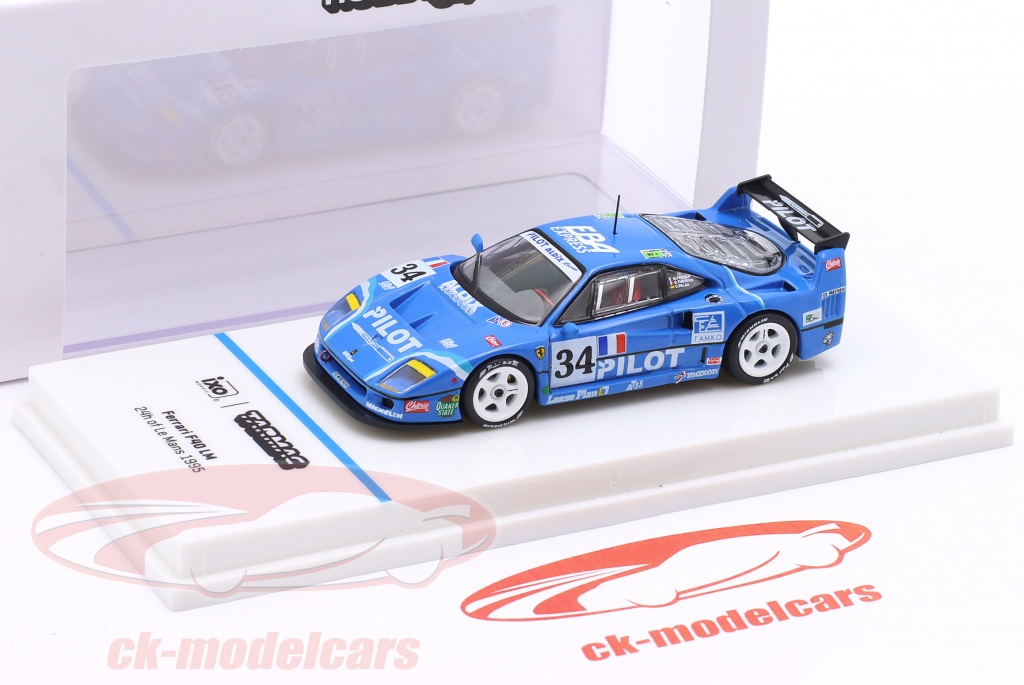 Tarmac Works 1:64 Ferrari F40 LM #34 24h LeMans 1995 Ferte, Thevenin, Palau T64-075-95LM34 ...
