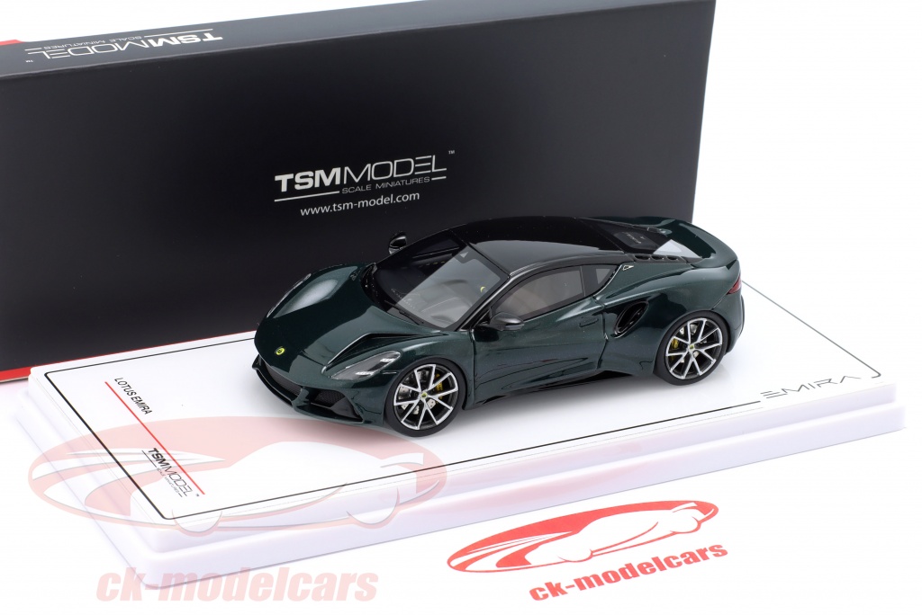 True Scale 1:43 Lotus Emira 建设年份 2022 深绿色 金属的 TSM430666 模型 汽车 TSM430666 ...