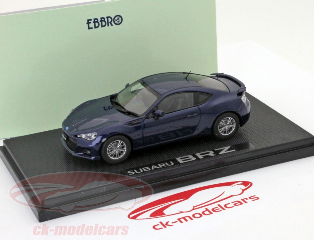 Ebbro 1:43 Subaru BRZ 2012 dark blue 44805 model car 44805 4526175448059