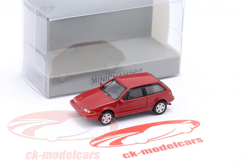 Minichamps 1:87 Volvo 480 Turbo year 1987 red 870171021 model car ...