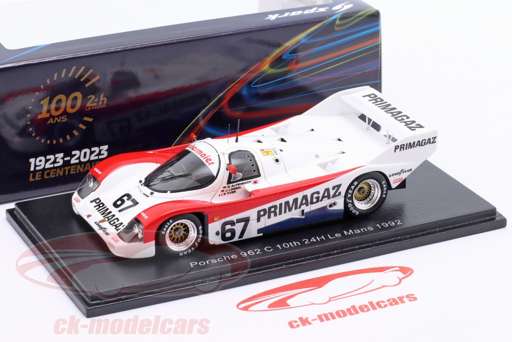 Spark 1:43 Porsche 962C #67 24小时 LeMans 1992 Altenbach, Lässig, Yver ...