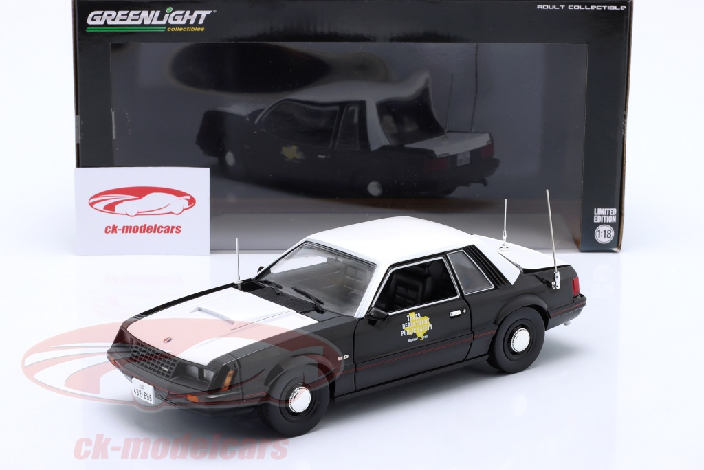 Greenlight 1:18 Ford Mustang SSP 1982 Texas Department Public Safety ...