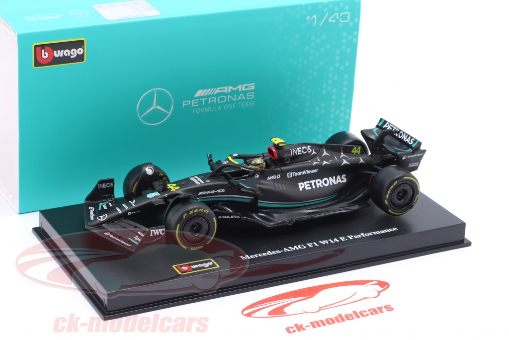 Bburago 1:43 Lewis Hamilton Mercedes AMG F1 W14 #44 Formula 1 2023 18 ...