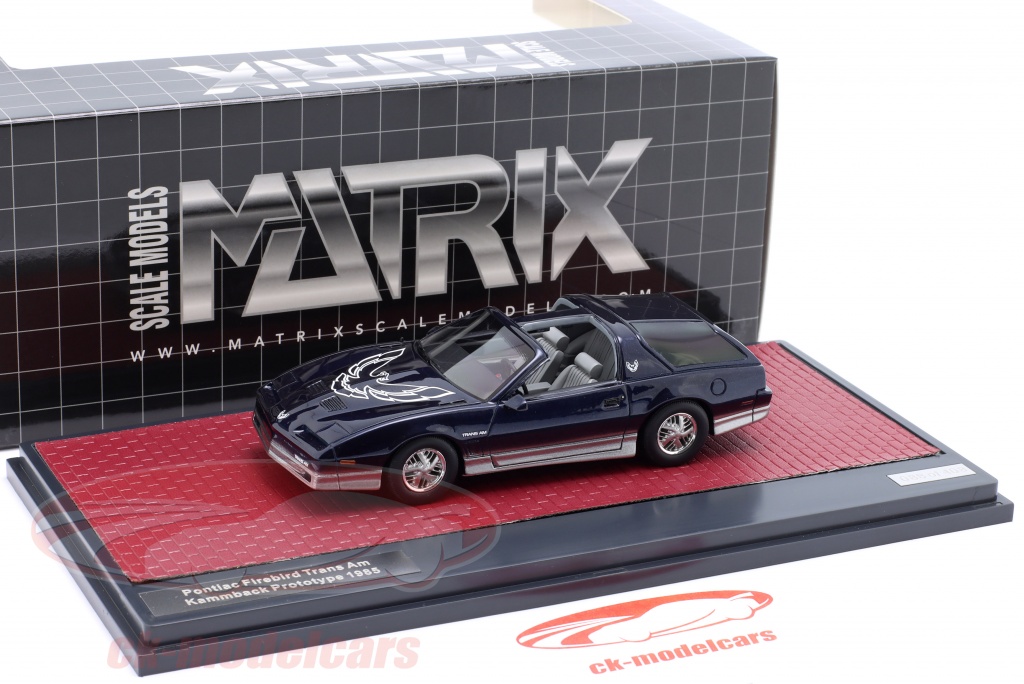 Matrix 1:43 Pontiac Firebird Trans Am Kammback Prototype 1985 black ...