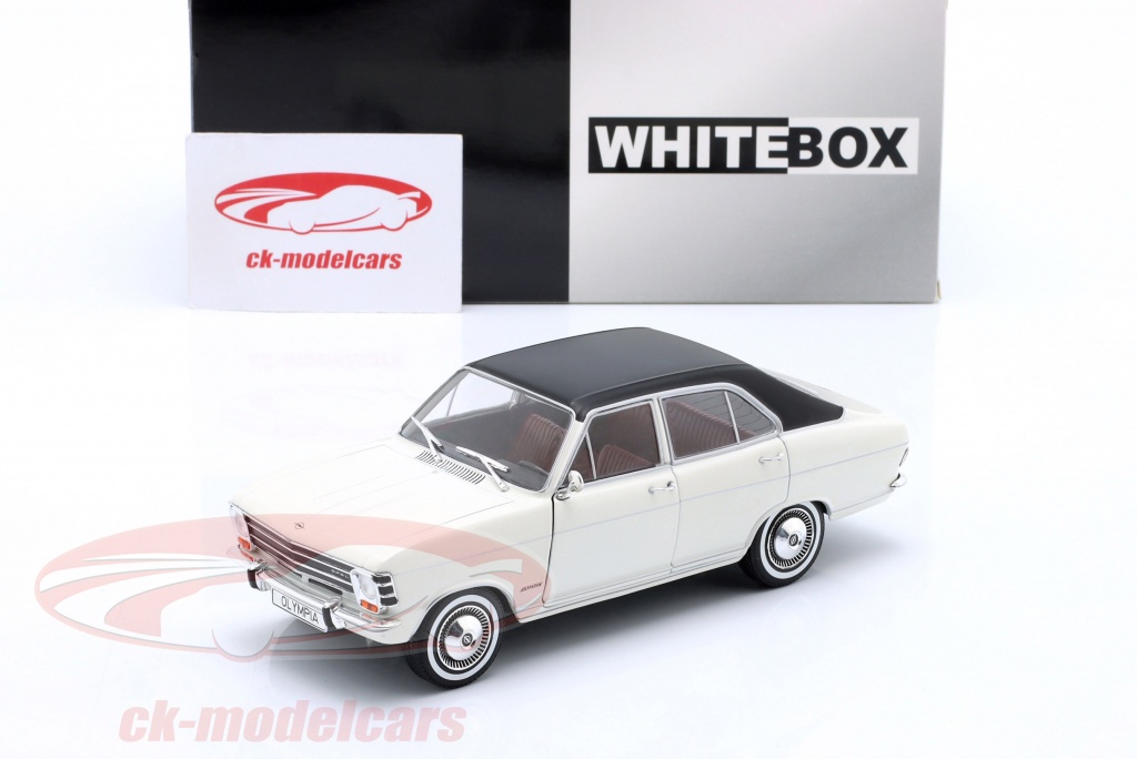 WhiteBox 1:24 Opel Olympia A year 1967 white / black WB124200-O model ...