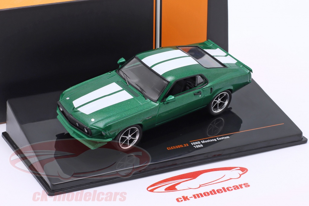 1969 Ford Boss Green Model Car Diecast Model Cars Ford Mustang 1/18