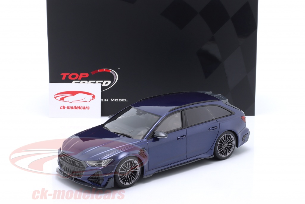 True Scale 1:18 Audi RS6-R (C8) ABT Construction year 2022 Navarre blue ...