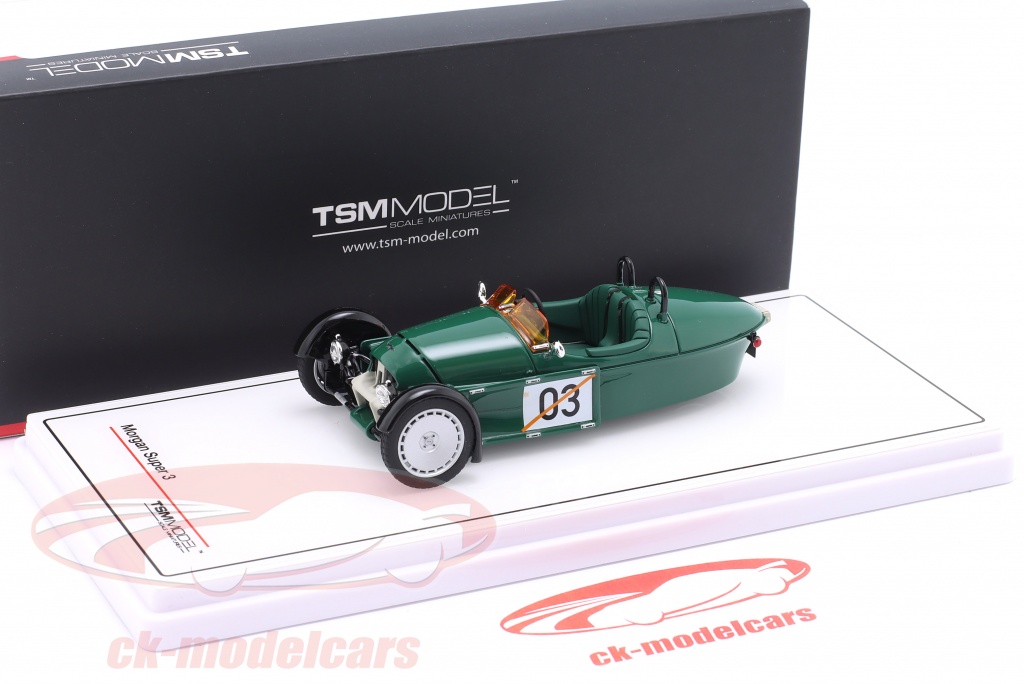 True Scale 1:43 Morgan Super 3 year 2022 jet green TSM430741 model car ...