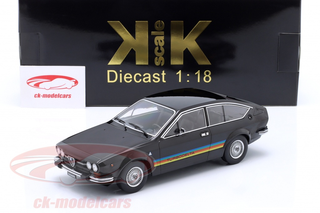 KK-Scale 1:18 Alfa Romeo Alfetta GTV Turbodelta year 1979 black / decor ...