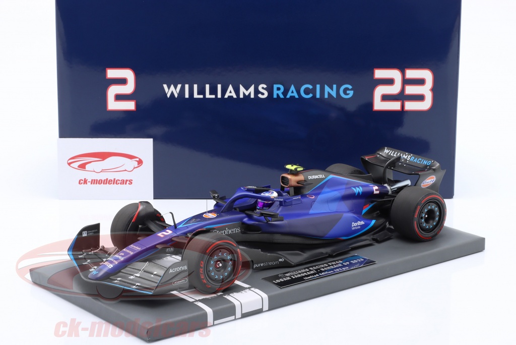Minichamps 1:18 Logan Sargeant Williams FW45 #2 Formula 1 2023 ...