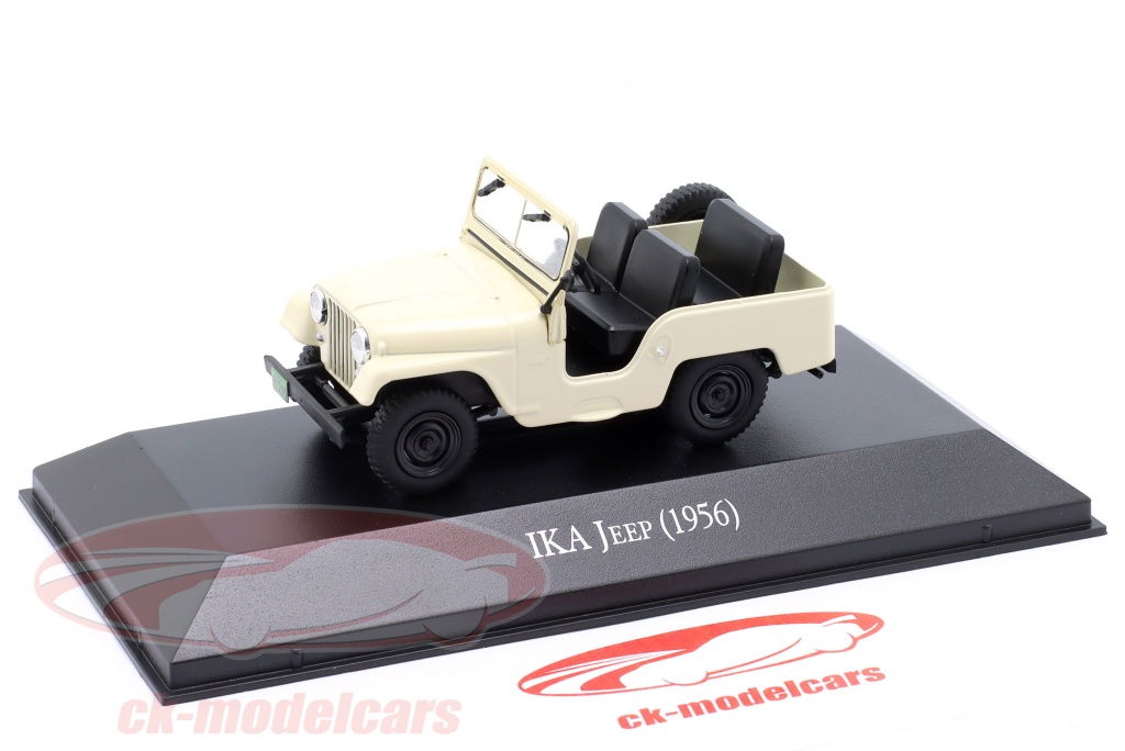 Altaya 1:43 IKA Jeep year 1956 cream white magARG69 model car magARG69