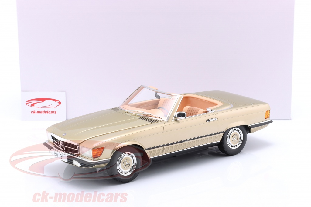 Matrix 1:12 Mercedes-Benz 350SL (R107) year 1979 gold metallic ...
