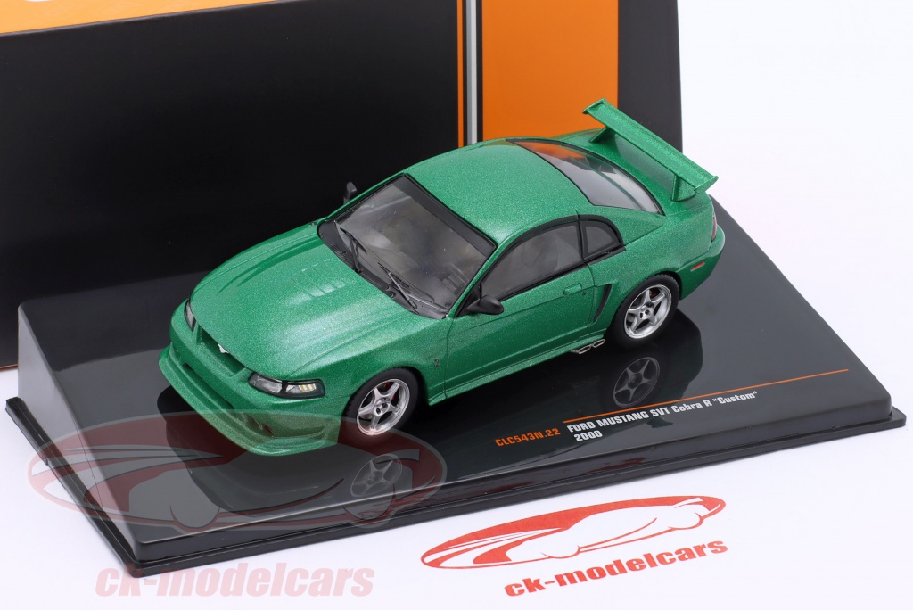 Ixo 1:43 Ford Mustang STV Cobra R year 2000 green metallic CLC543N.22 ...