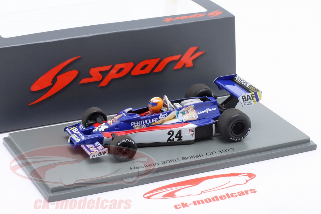Spark 1:43 Rupert Keegan Hesketh 308E #24 British GP Formula 1 1977 ...
