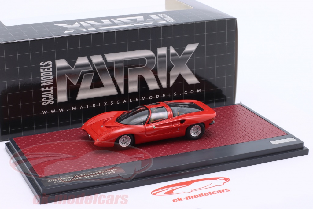 Matrix 1:43 Alfa Romeo 33-2 Coupe Speciale Pininfarina Año de ...
