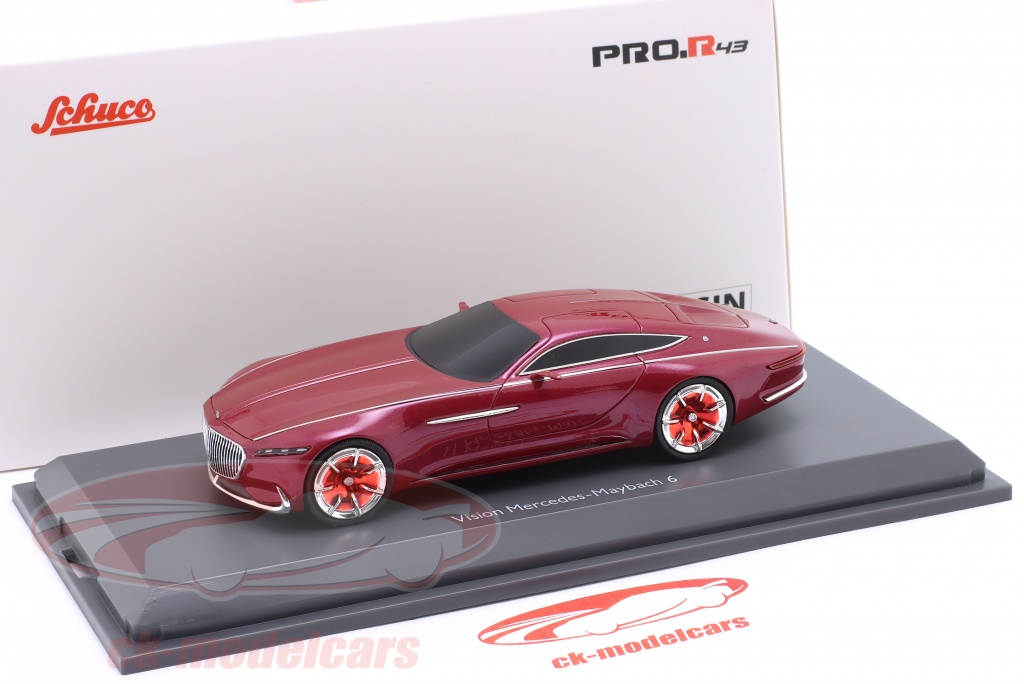 Schuco 1:43 Mercedes-Benz Maybach Vision 6 Coupe 2016 vino rojo ...