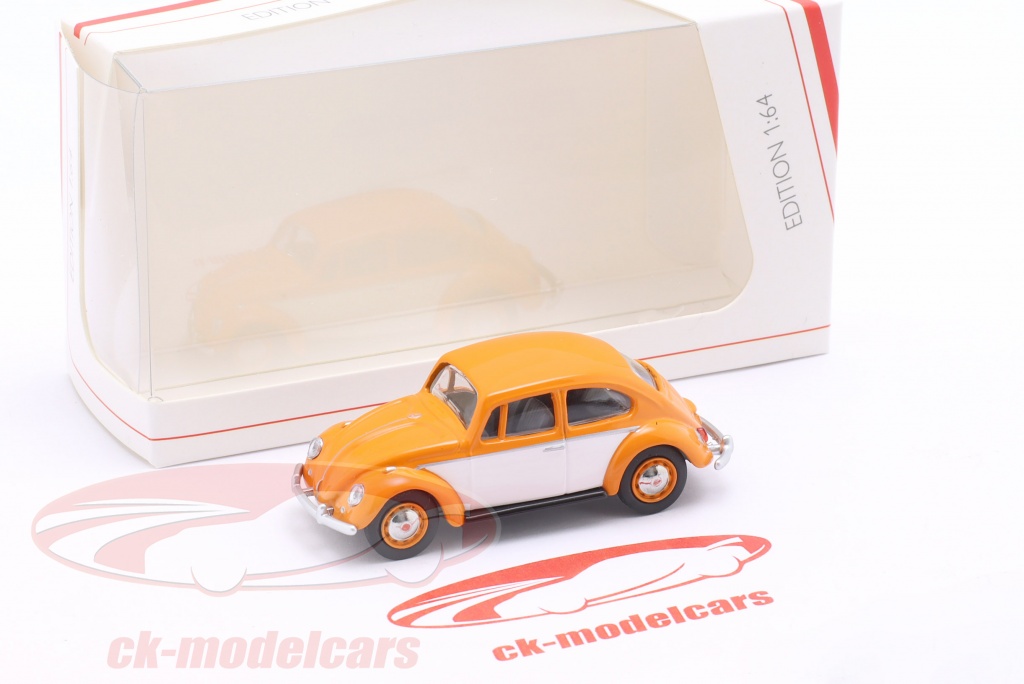 Schuco 1:64 Volkswagen VW Käfer orange / weiß 452037700 Modellauto ...