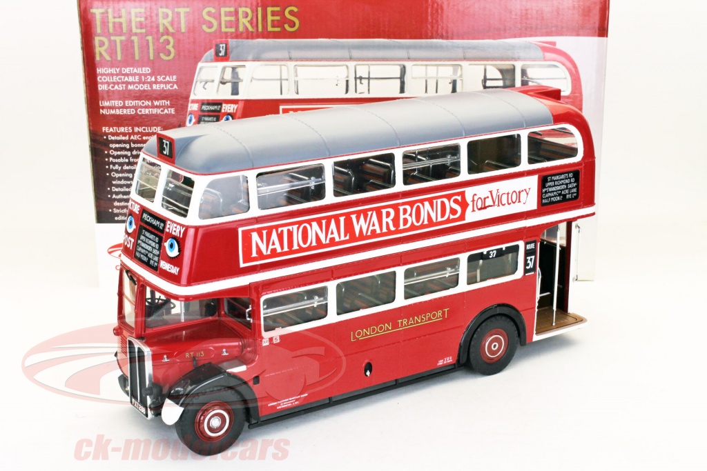 Sun Star Models 1:18 Aec Regent iii RT113 FXT 288 Bus London Transport ...