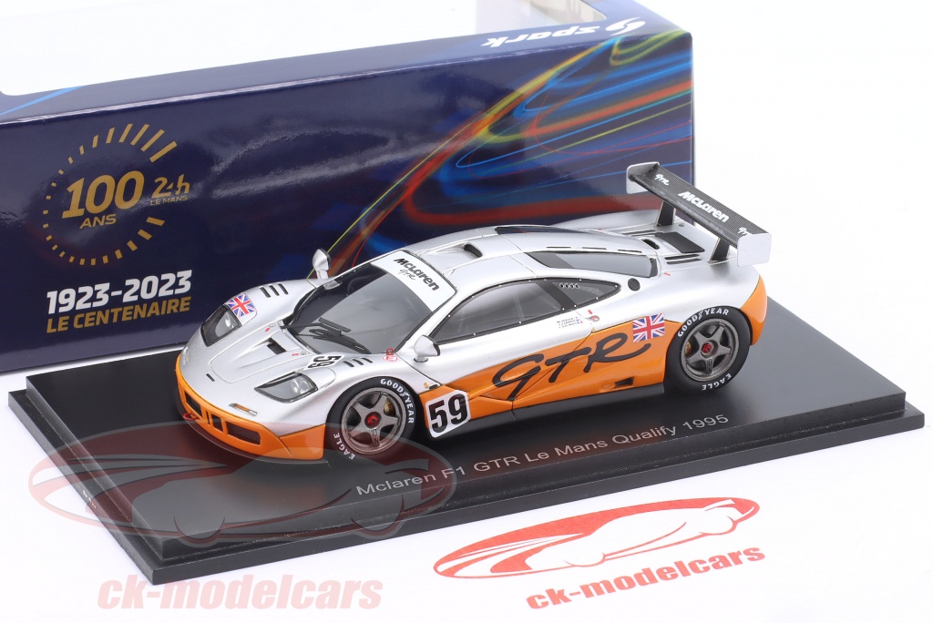 Spark 1:43 McLaren F1 GTR #59 资格赛 24h LeMans 1995 Dalmas, Raphanel S5060 模型 汽车 S5060 9580006950604