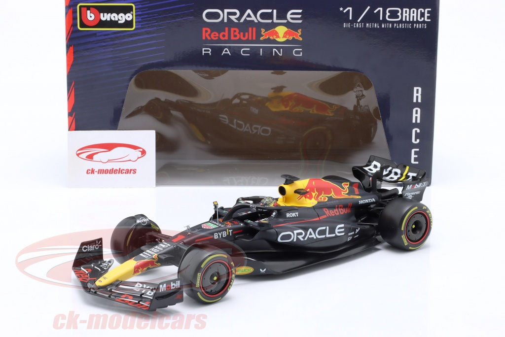 Bburago 1:18 M. Verstappen Red Bull Racing RB19 #1 Winner Abu Dhabi ...