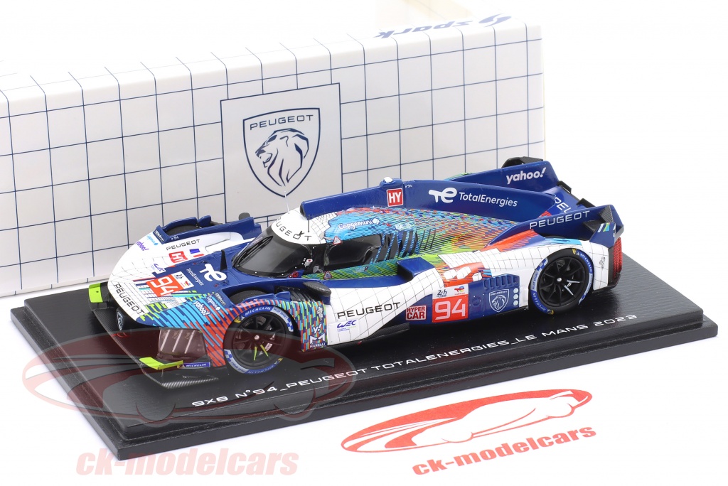 Spark 1:43 Peugeot 9X8 #94 24h LeMans 2023 Duval, Menezes, Müller S8730 ...
