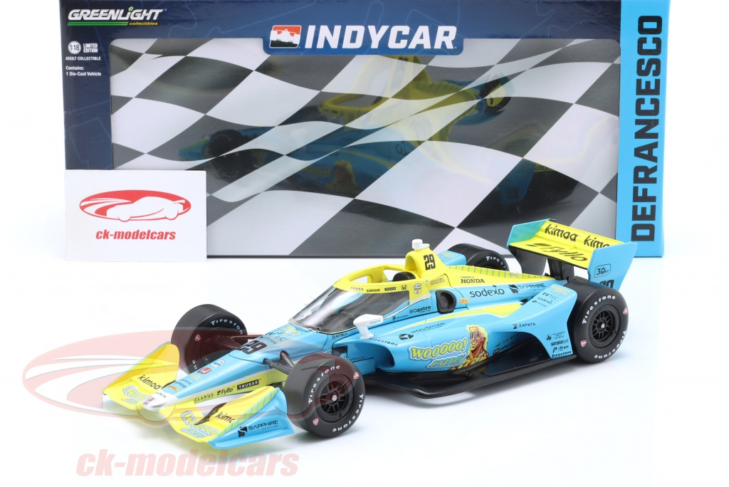 Greenlight 1:18 Devlin DeFranceso Honda #29 IndyCar Series 2023 11229 ...