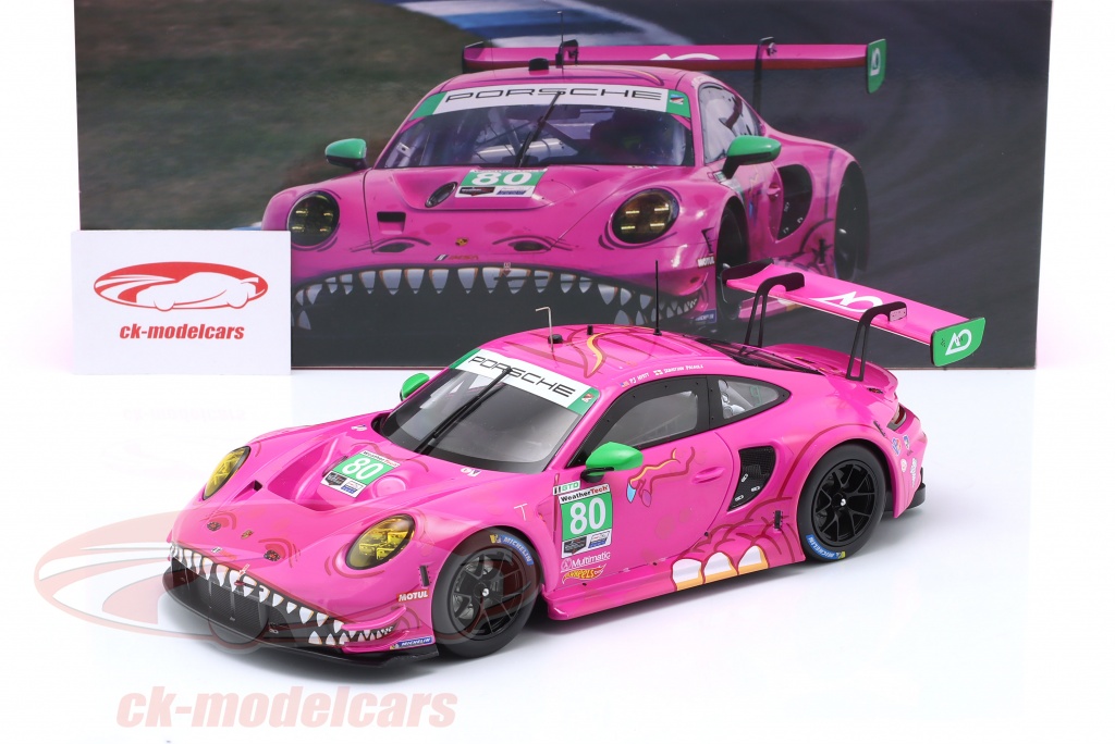Ixo 1:18 Porsche 911 (992) GT3 R #80 Race Virginia IMSA 2023 ROXY AO ...