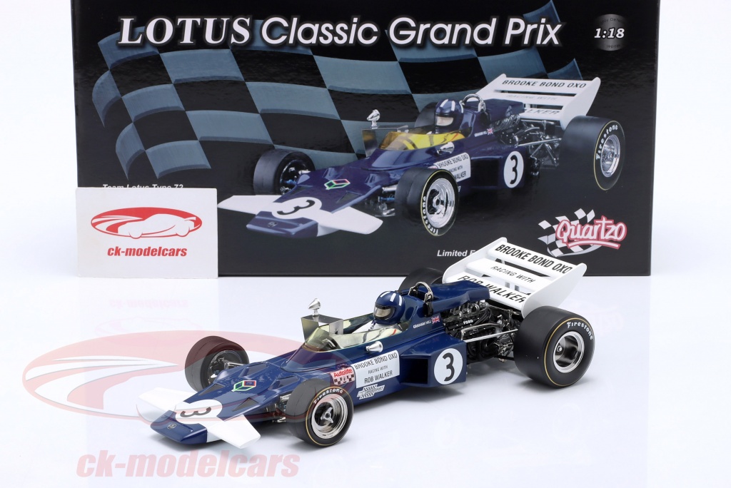 Sun Star Models 1:18 Graham Hill Lotus 72 #3 International Gold Cup ...